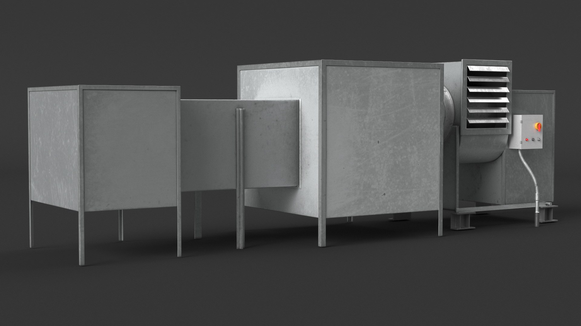 3D HVAC Ventilation System - TurboSquid 2329765