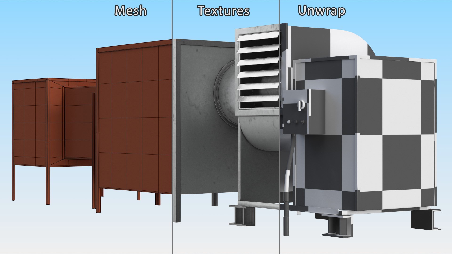 3D HVAC Ventilation System - TurboSquid 2329765