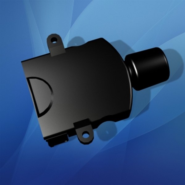 3d model 7 pin trailer plug