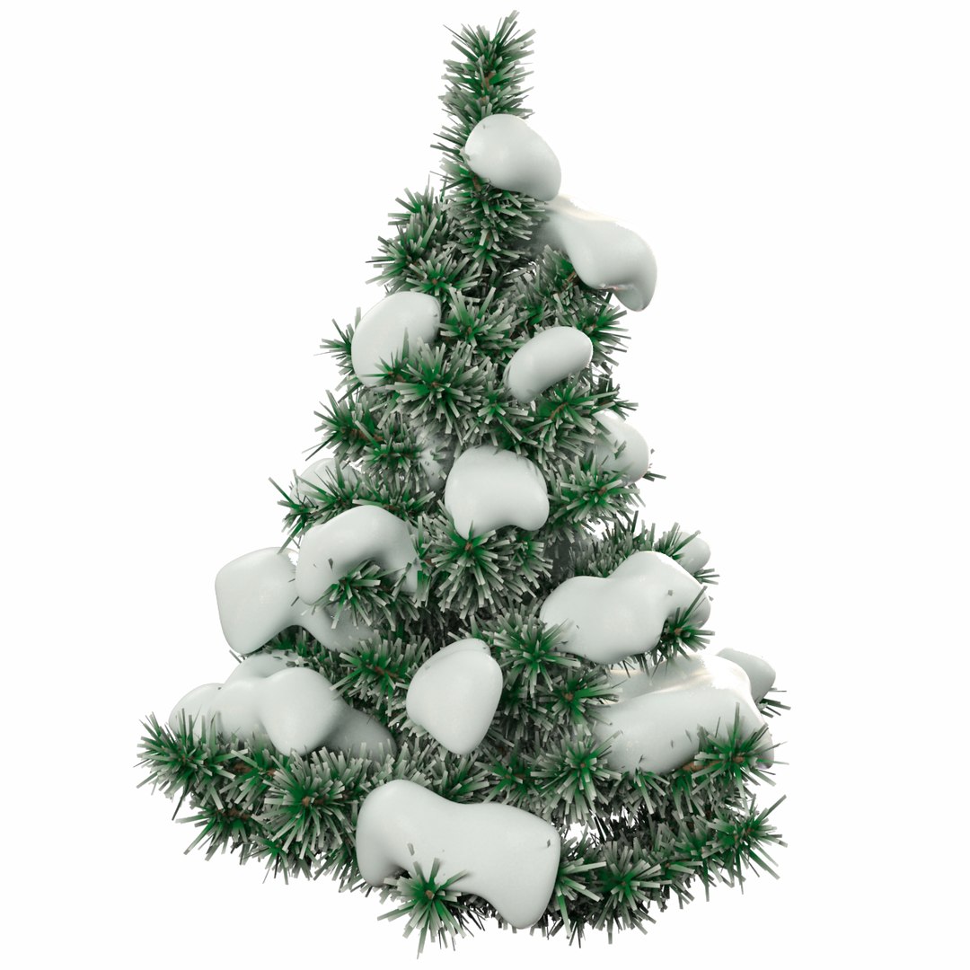 snow fir tree 3d max
