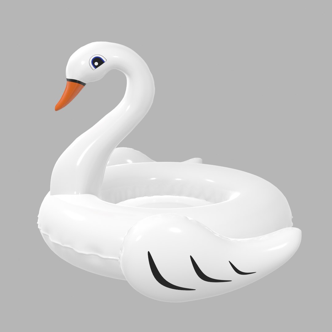 3D model Inflatable White Swan Toy - TurboSquid 2079797