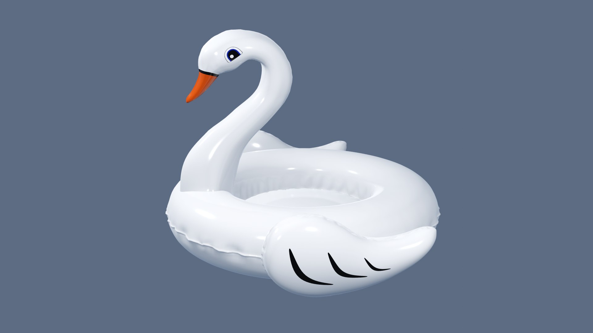 3D Model Inflatable White Swan Toy - TurboSquid 2079797