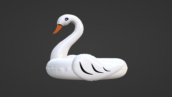 modelo 3d Inflatable White Swan Toy - TurboSquid 2079797
