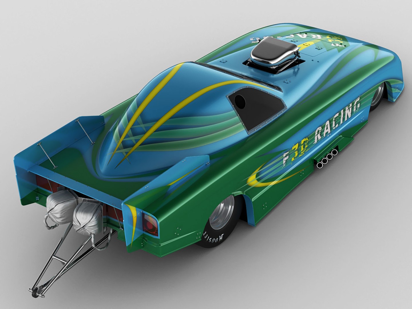 Custom Dragster Nhra Funny 3d Max