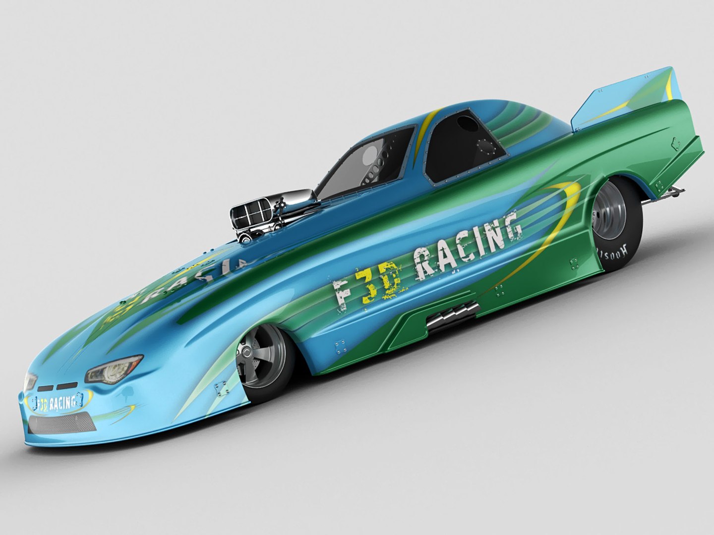 Custom Dragster Nhra Funny 3d Max