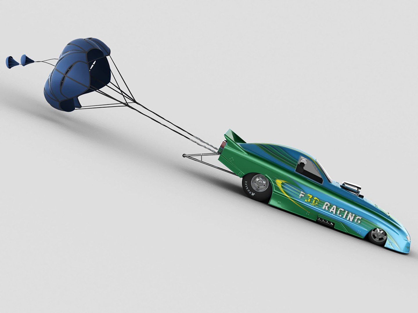 Custom Dragster Nhra Funny 3d Max