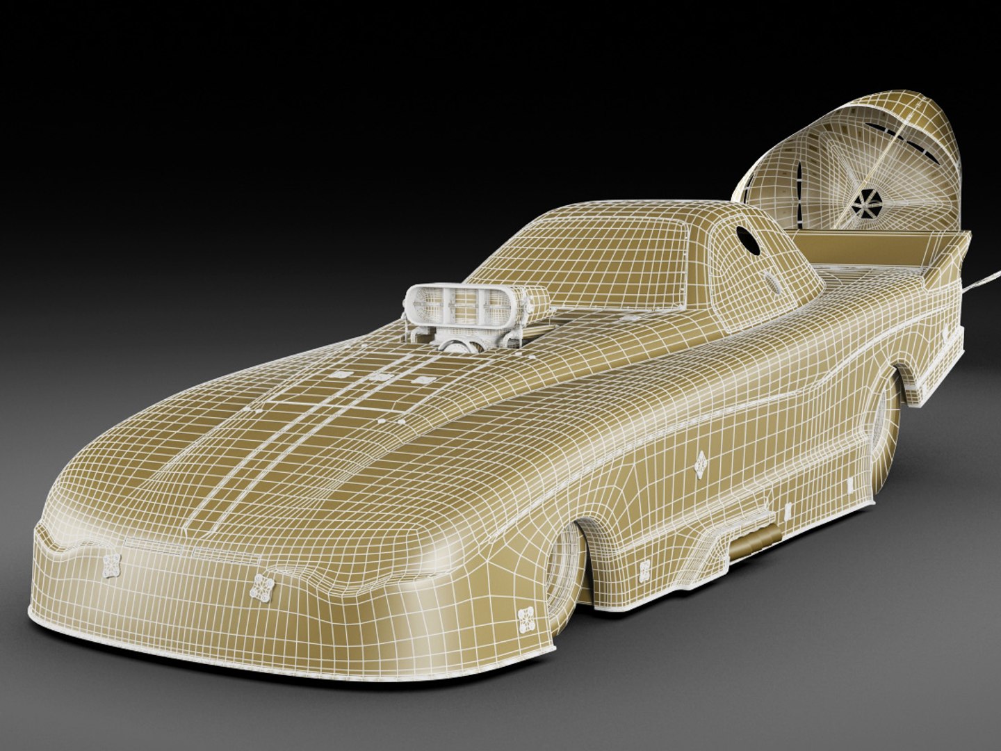 custom dragster nhra funny 3d max