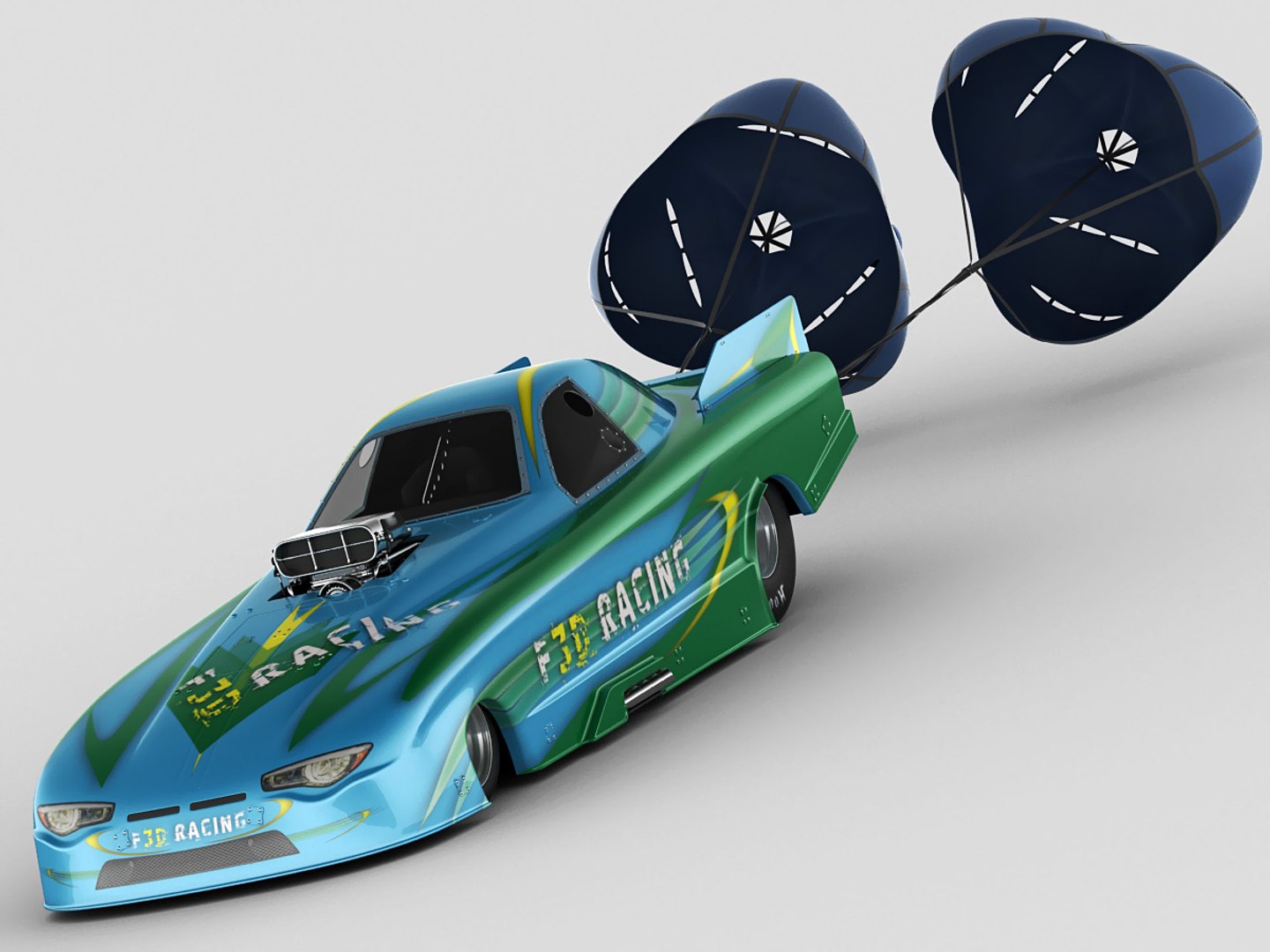 Custom Dragster Nhra Funny 3d Max