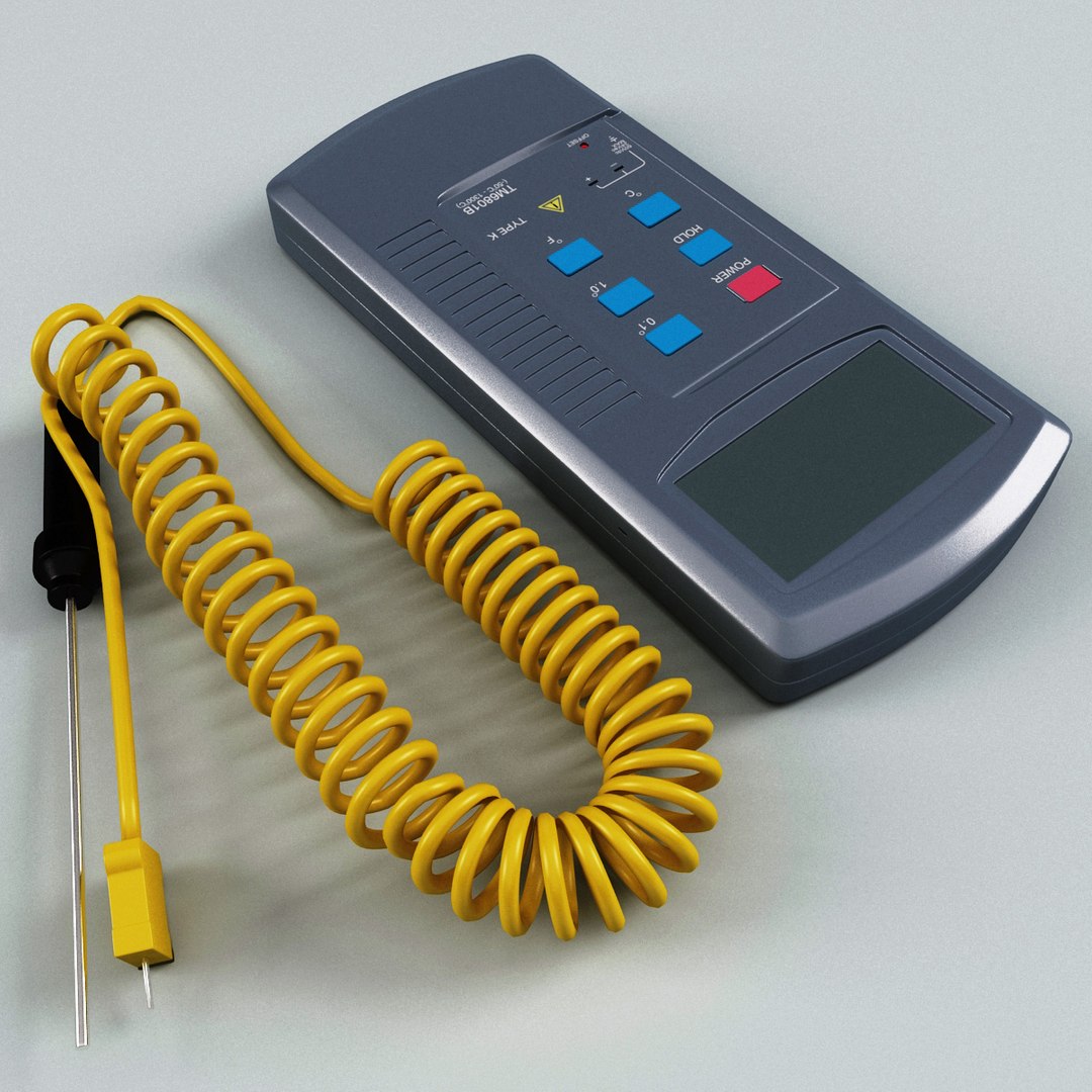 Digital Thermometer Tm6801b 3d Obj