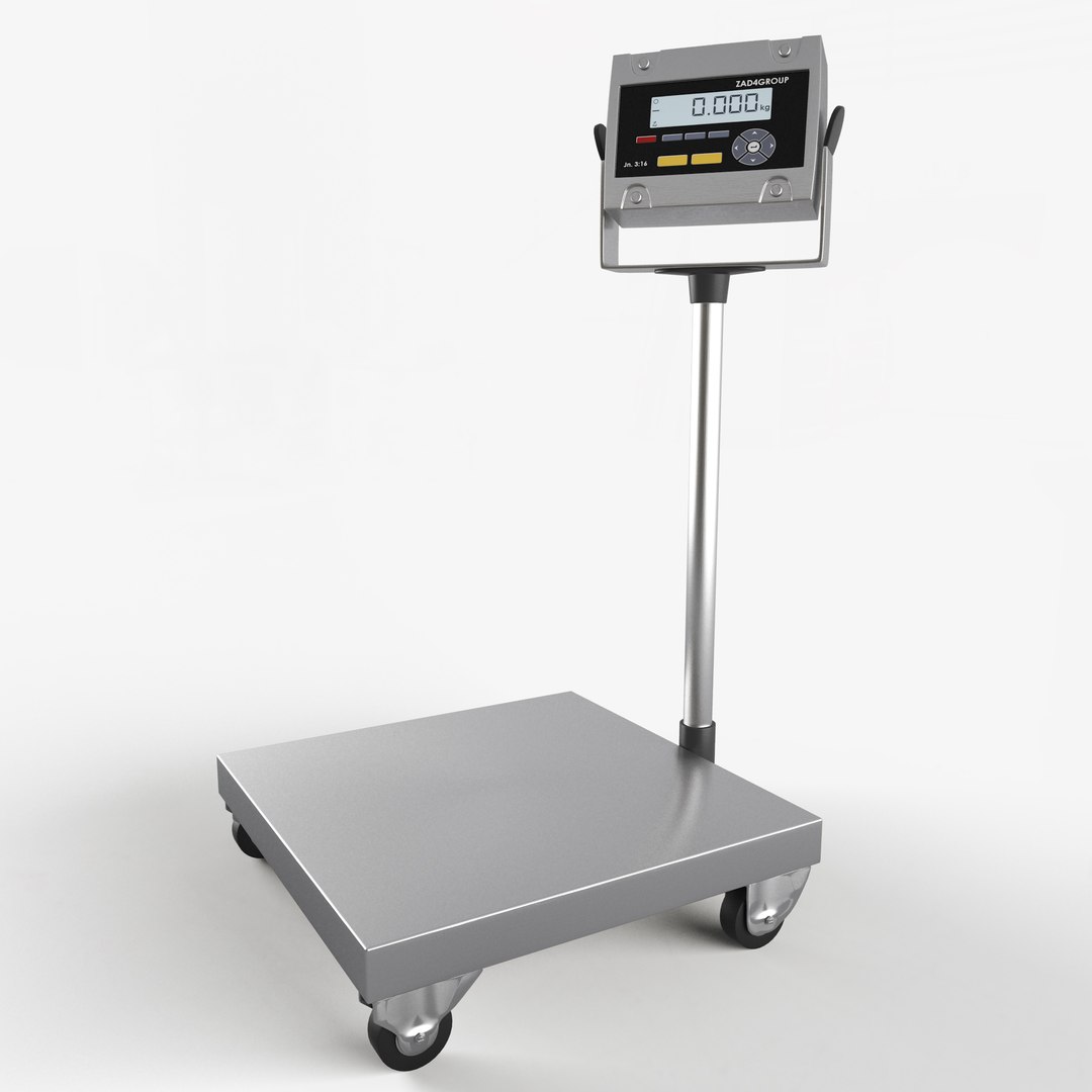 bascule weight measure 3d max