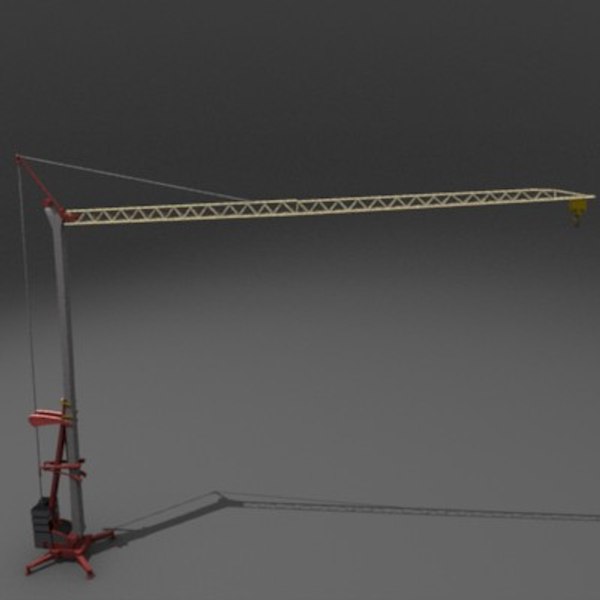 3d model crane potain hdt