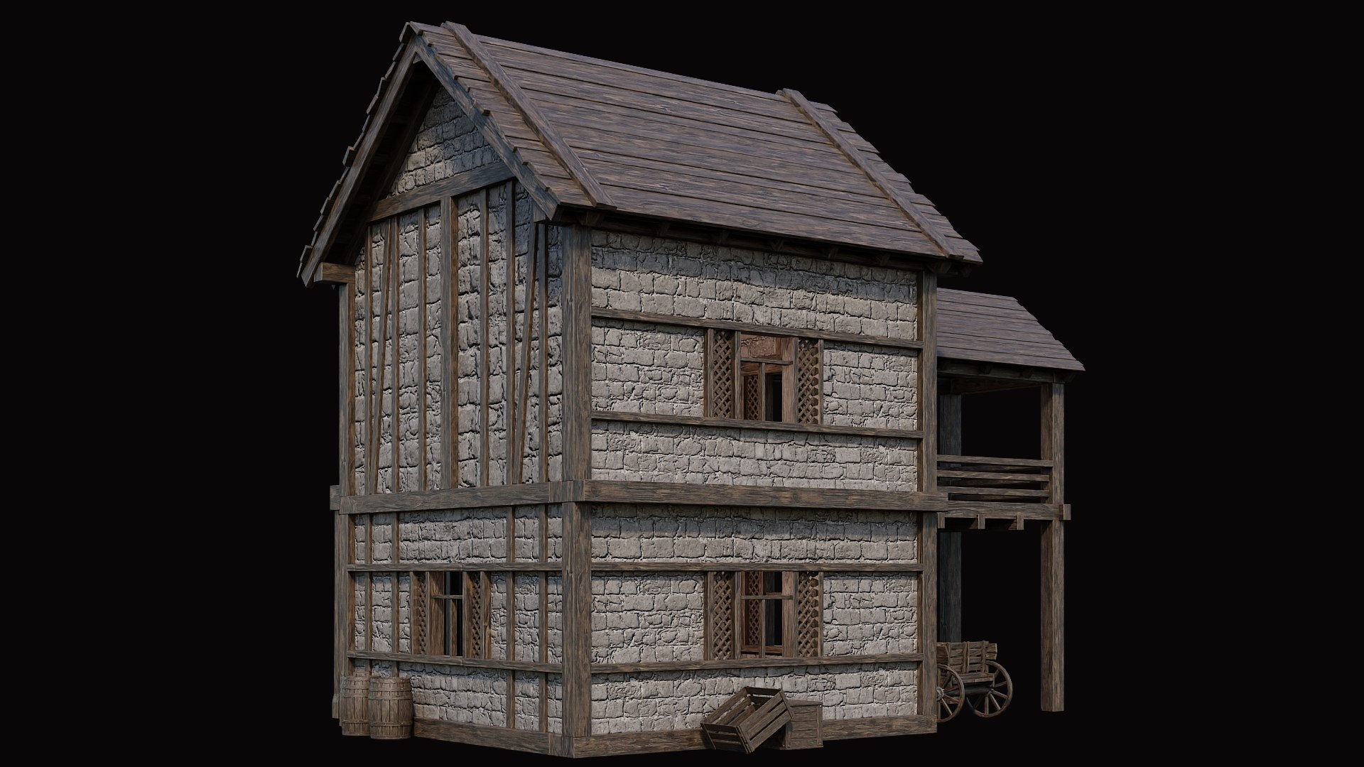 3D Medieval Village Pack 01 - 4 Assets - 4K Textures Game Ready ...