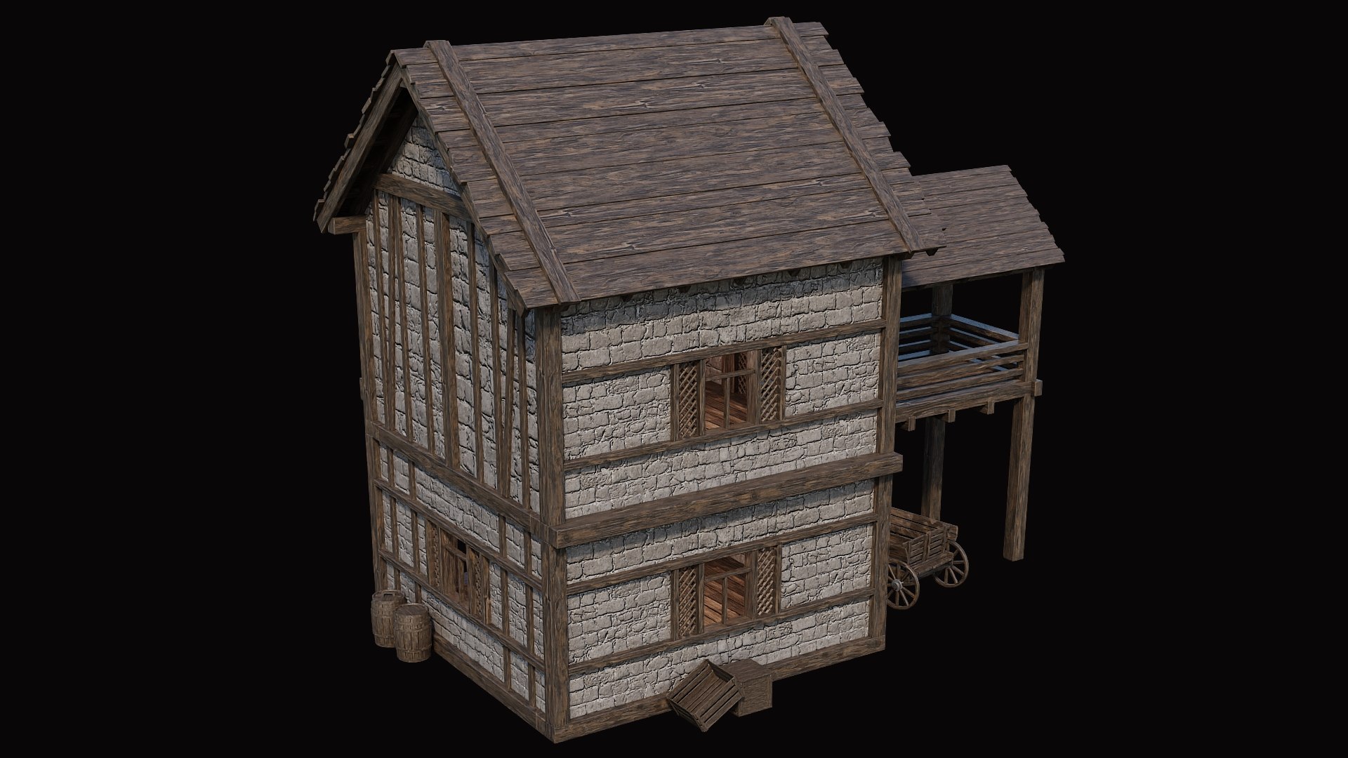 3D Medieval Village Pack 01 - 4 Assets - 4K Textures Game Ready ...