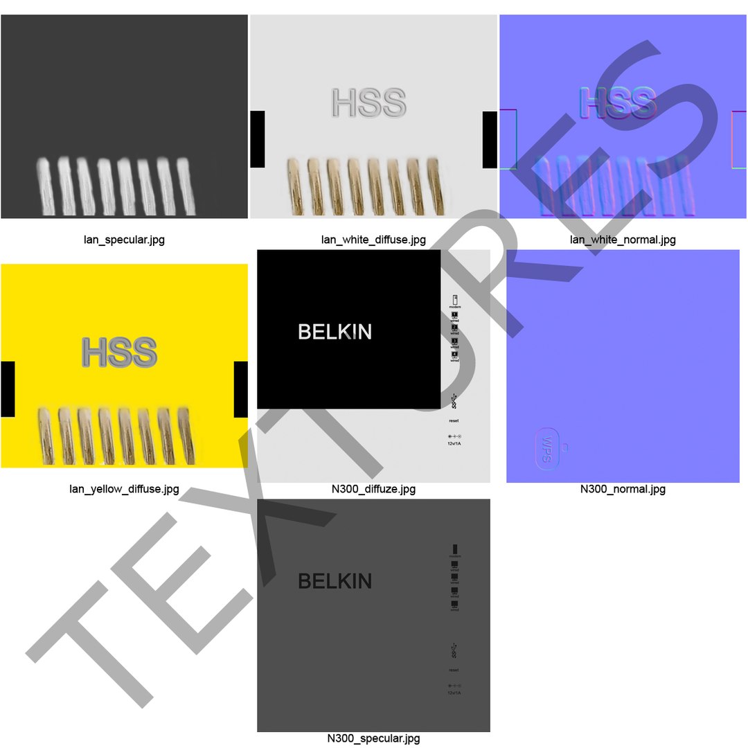 Belkin Share N300 Wireless 3d Model