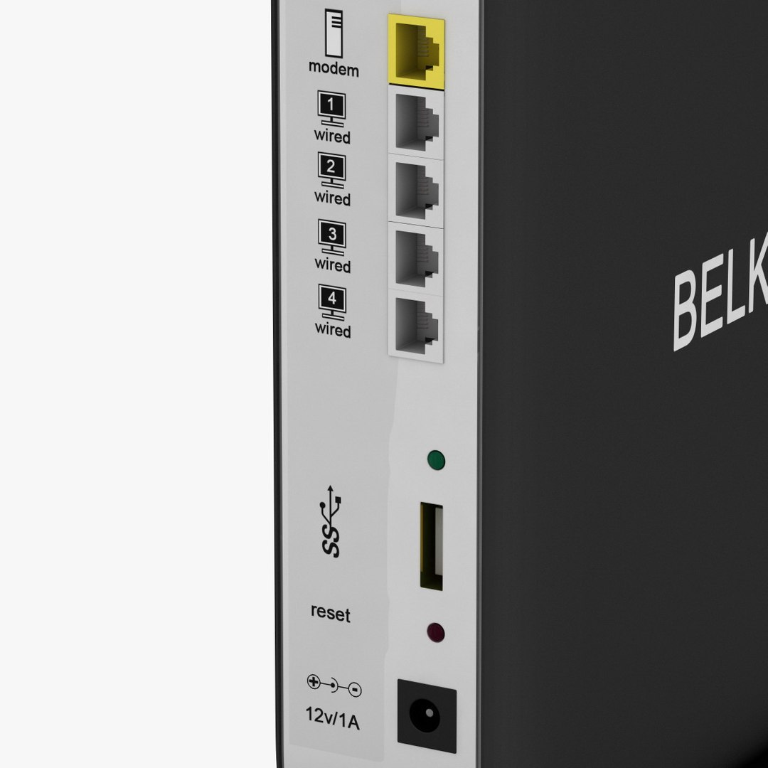 Belkin Share N300 Wireless 3d Model
