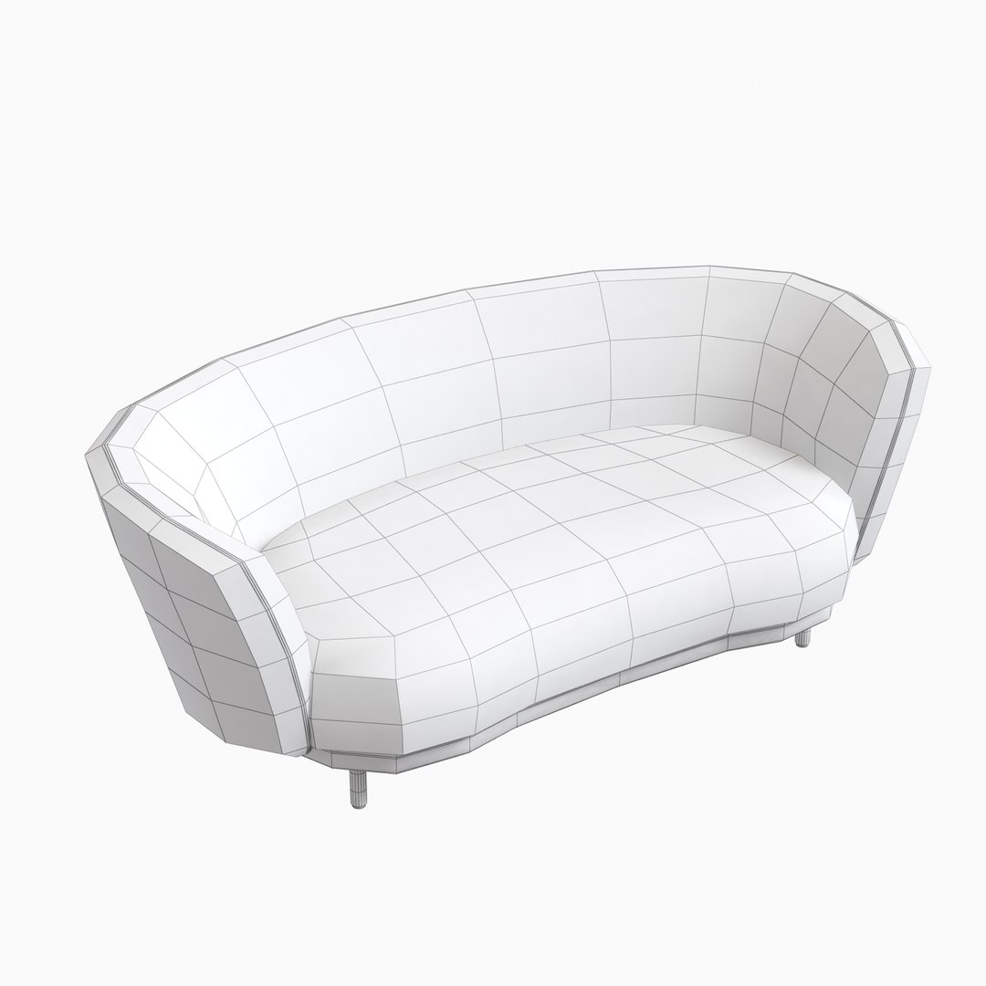 Dandy 2 Seater Sofa 3D Model - TurboSquid 1249058