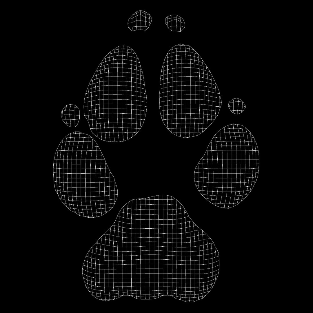 Wolf Footprint Printing 3d Max