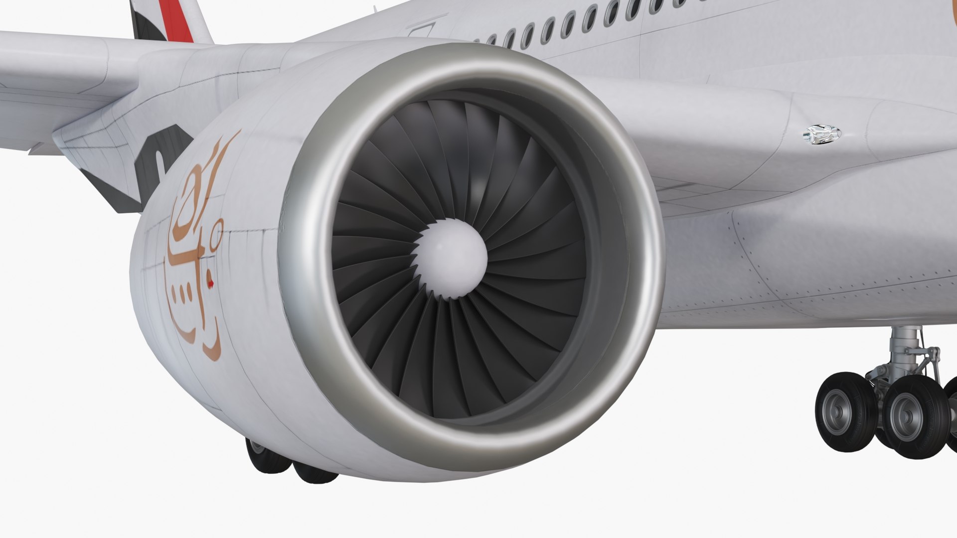 3D Emirates Airbus A330-200 Rigged For Maya - TurboSquid 2366276