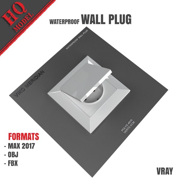 Double wall plug 3D model - TurboSquid 1369345