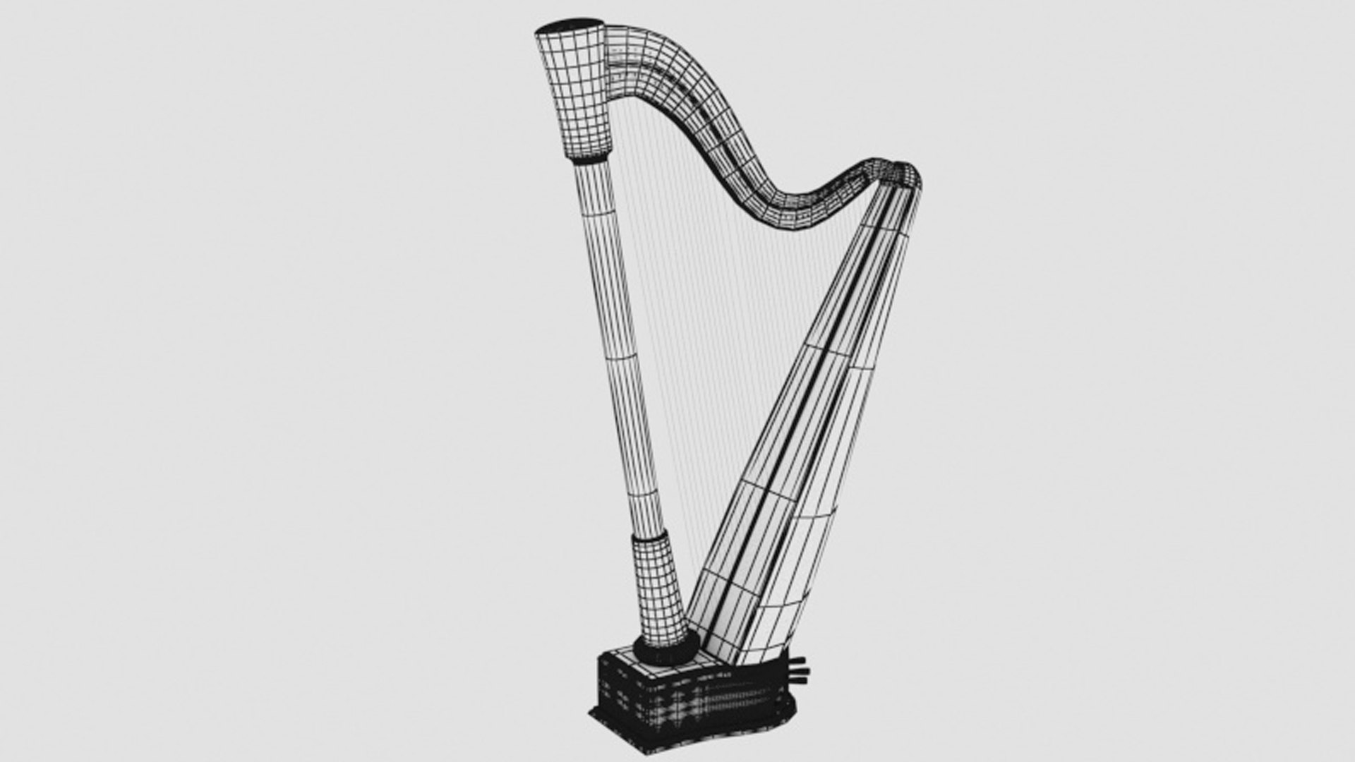 Harp 3D Model - TurboSquid 2176196