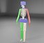 rigged skelet 3d model
