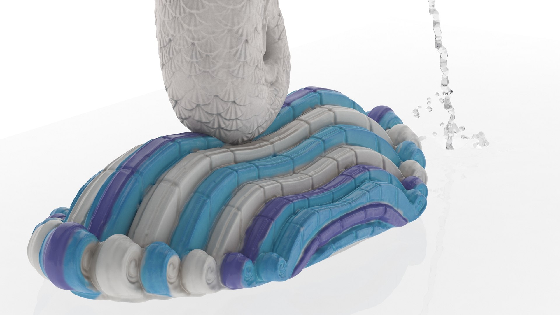 3D Model Merlion Fountain Water Spray Small - TurboSquid 2047182