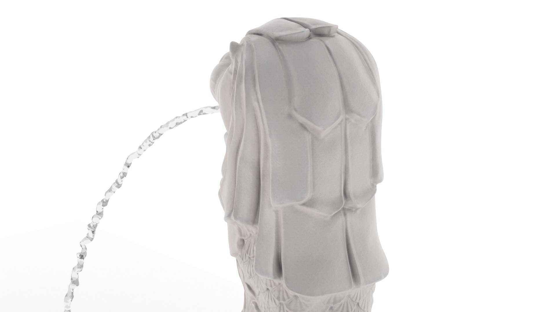 3D Model Merlion Fountain Water Spray Small - TurboSquid 2047182