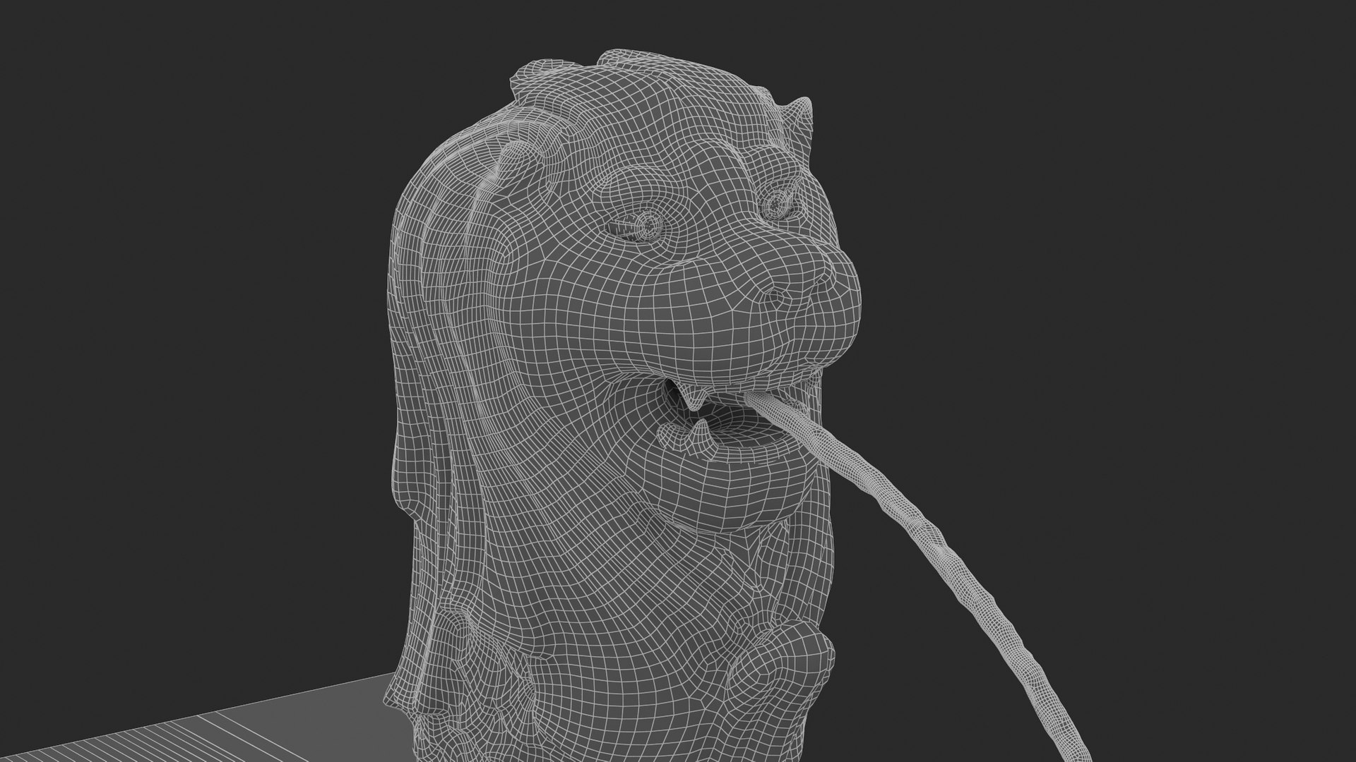 3D Model Merlion Fountain Water Spray Small - TurboSquid 2047182