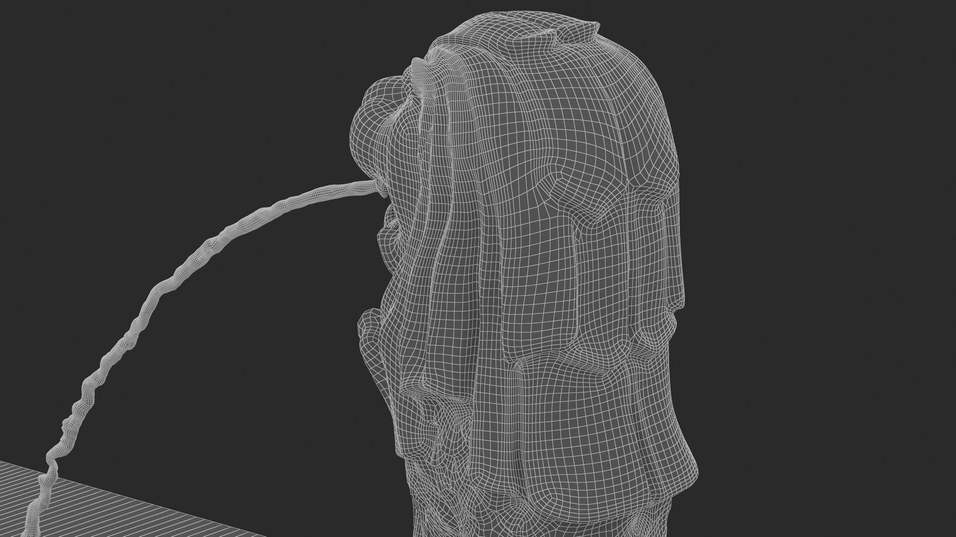 3D Model Merlion Fountain Water Spray Small - TurboSquid 2047182