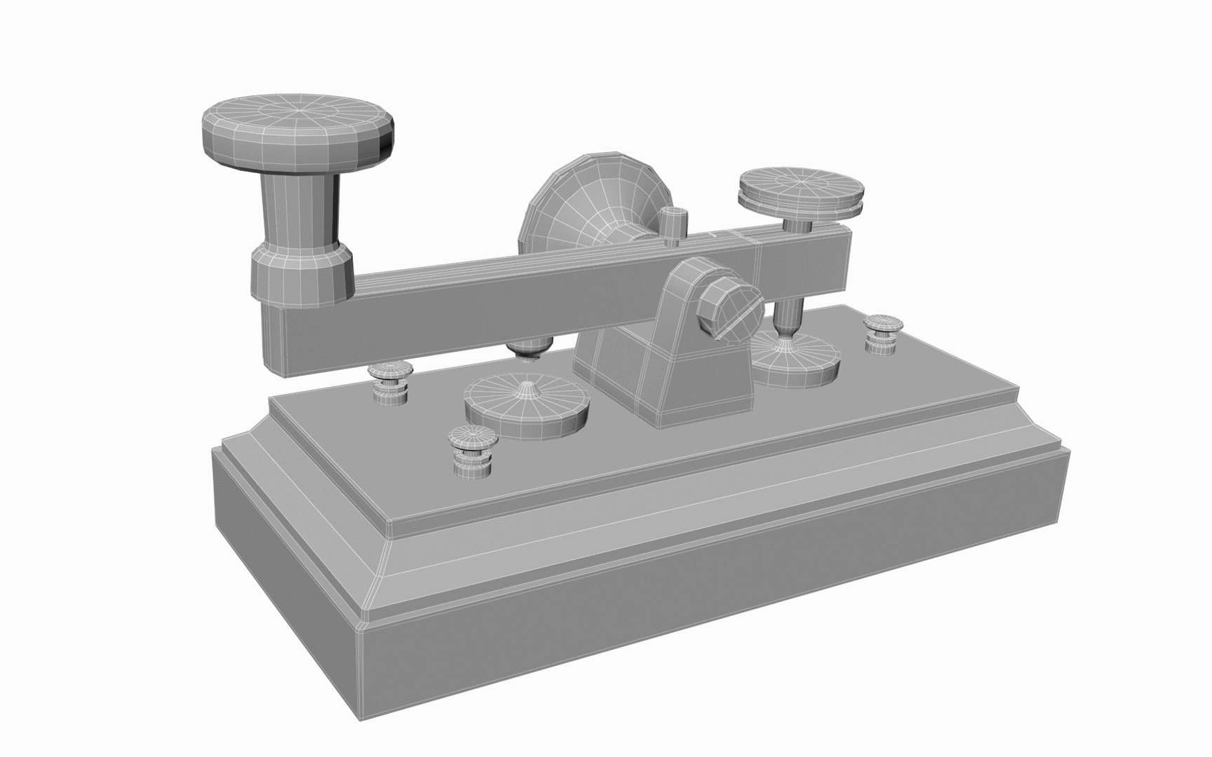 3D Old Morse Telegraph Set - TurboSquid 2078143