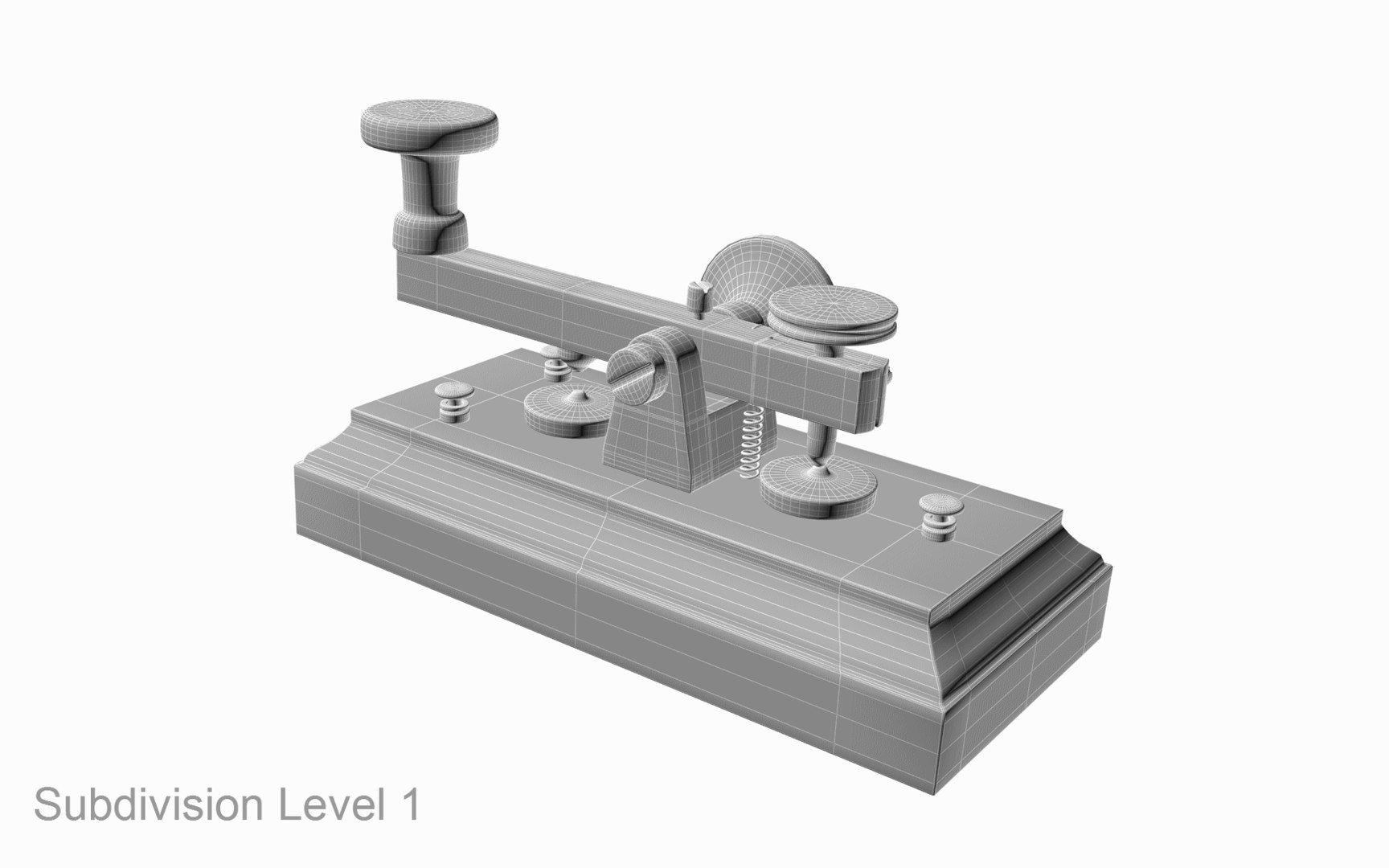 3D Old Morse Telegraph Set - TurboSquid 2078143