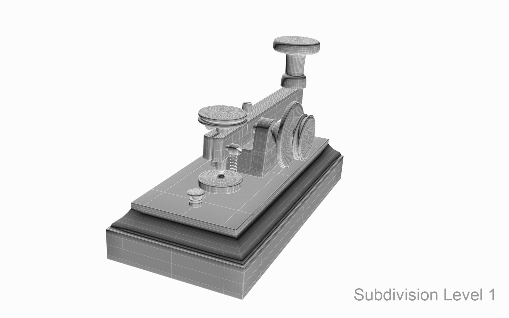 3D Old Morse Telegraph Set - TurboSquid 2078143