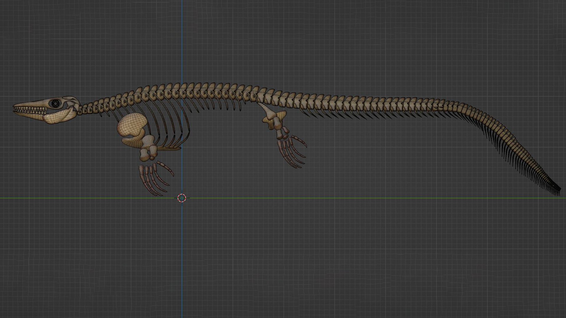 modelo 3d Mosasaur Skeleton - TurboSquid 2112562