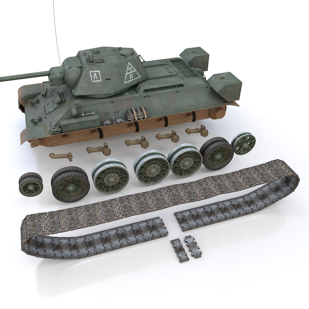 T-34-76 - 1942 Soviet 3D Model - TurboSquid 1641416