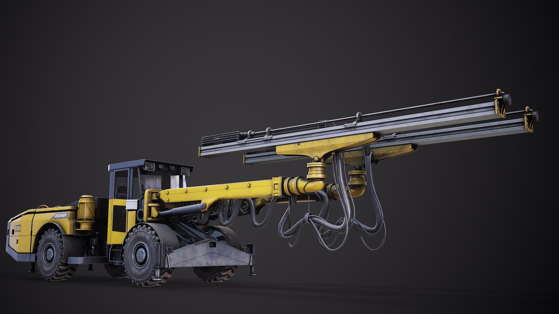 Underground Mobile Drill Rig Atlas Copco E2C Model - TurboSquid 1754064