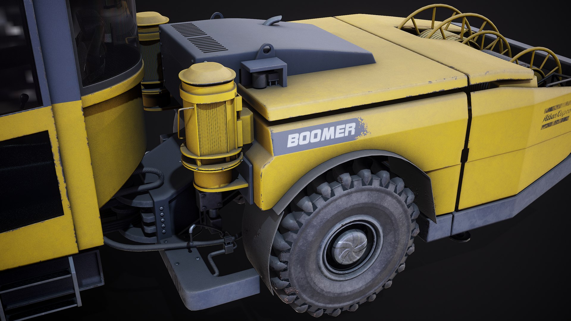 Underground Mobile Drill Rig Atlas Copco E2C model - TurboSquid 1754064