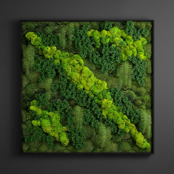 Panel moss circle 3D model | 1147512 | TurboSquid