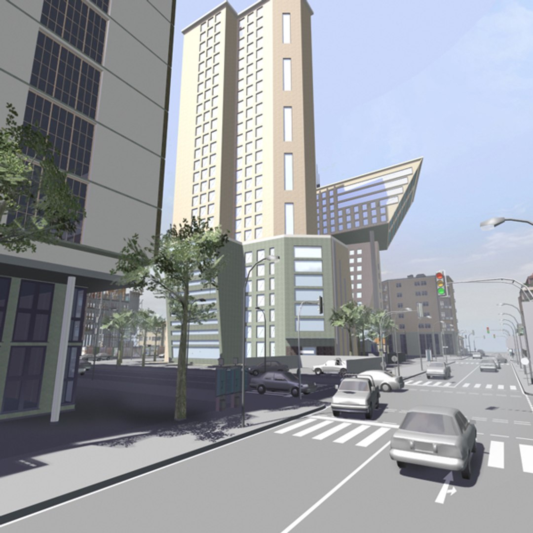 3d Model City Multi Format