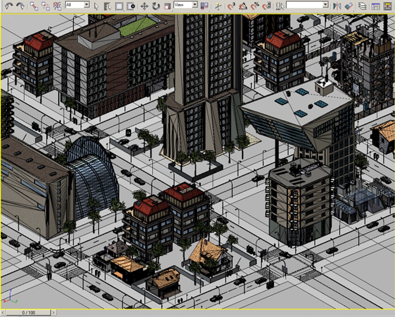 3d Model City Multi Format