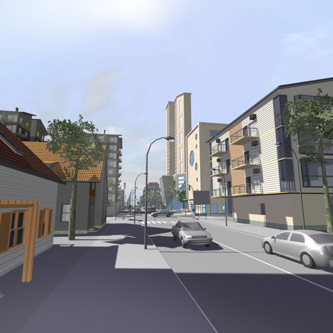 3d Model City Multi Format