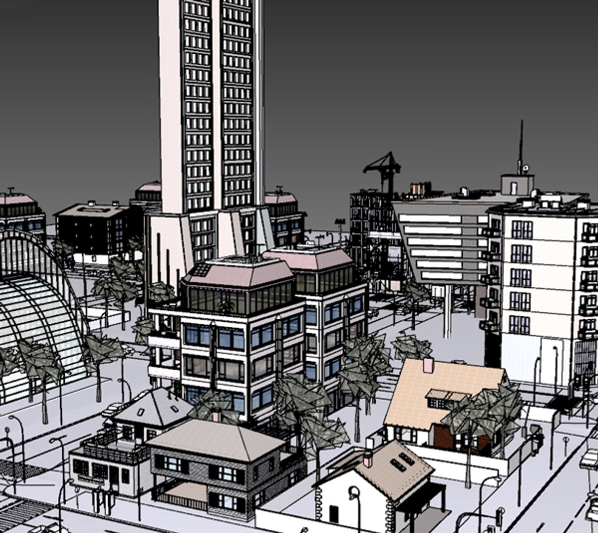 3d Model City Multi Format