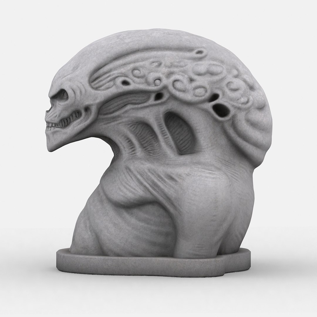 Alien bust 3D model - TurboSquid 829869