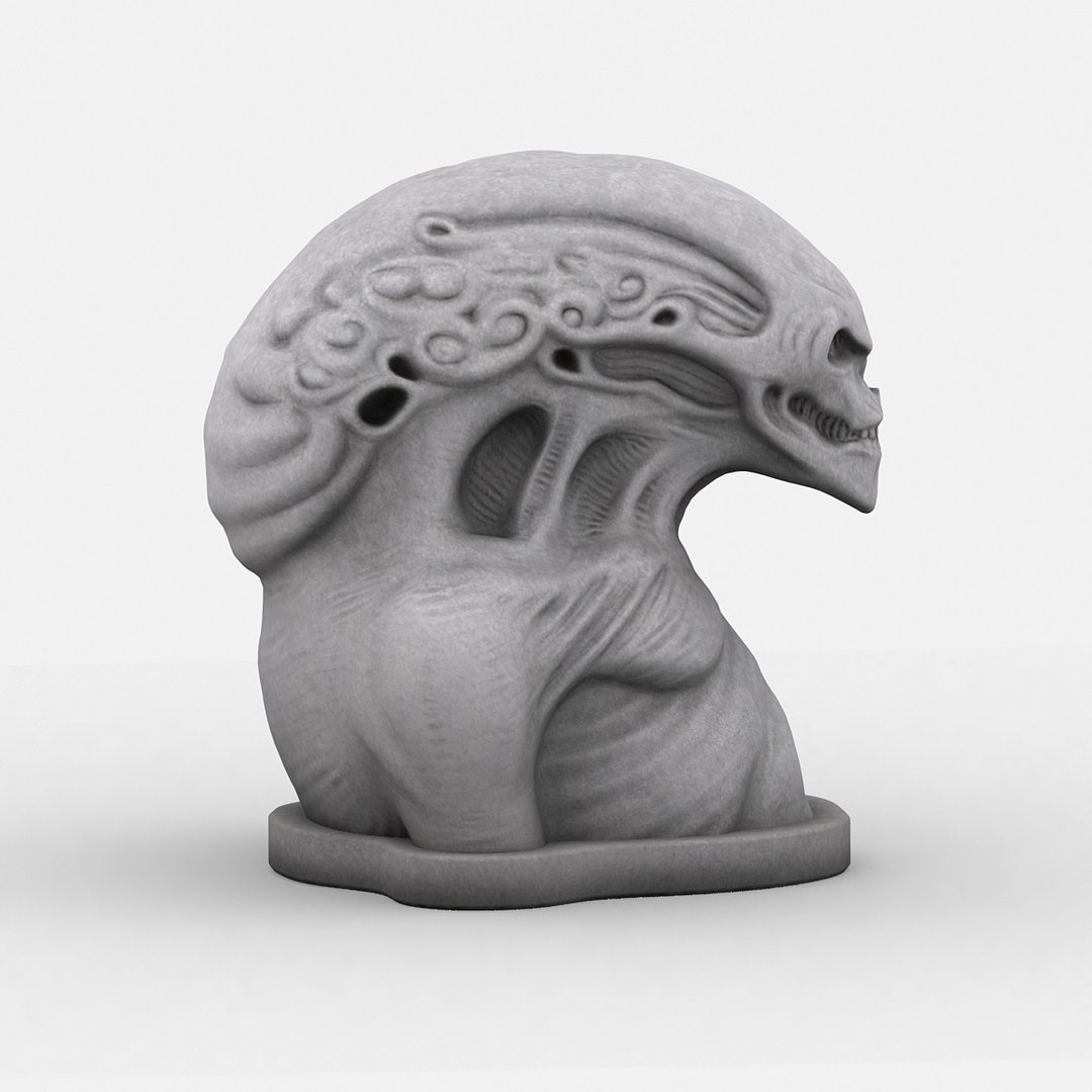 Alien bust 3D model - TurboSquid 829869