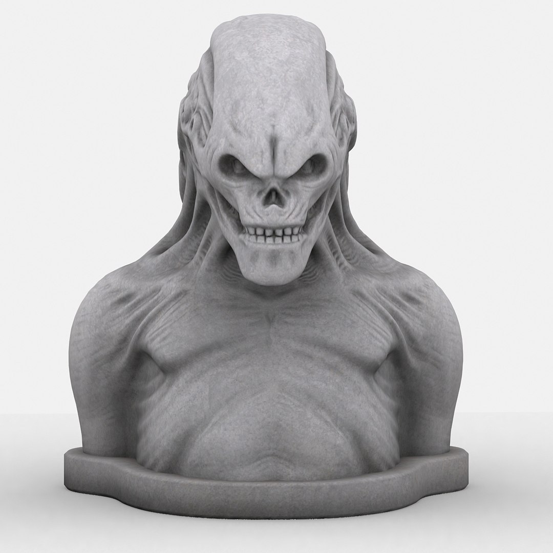 Alien bust 3D model - TurboSquid 829869