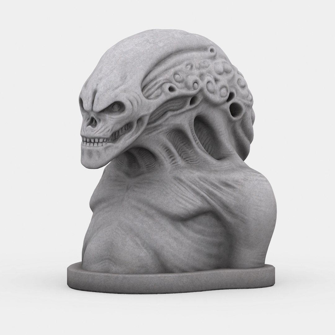 Alien bust 3D model - TurboSquid 829869