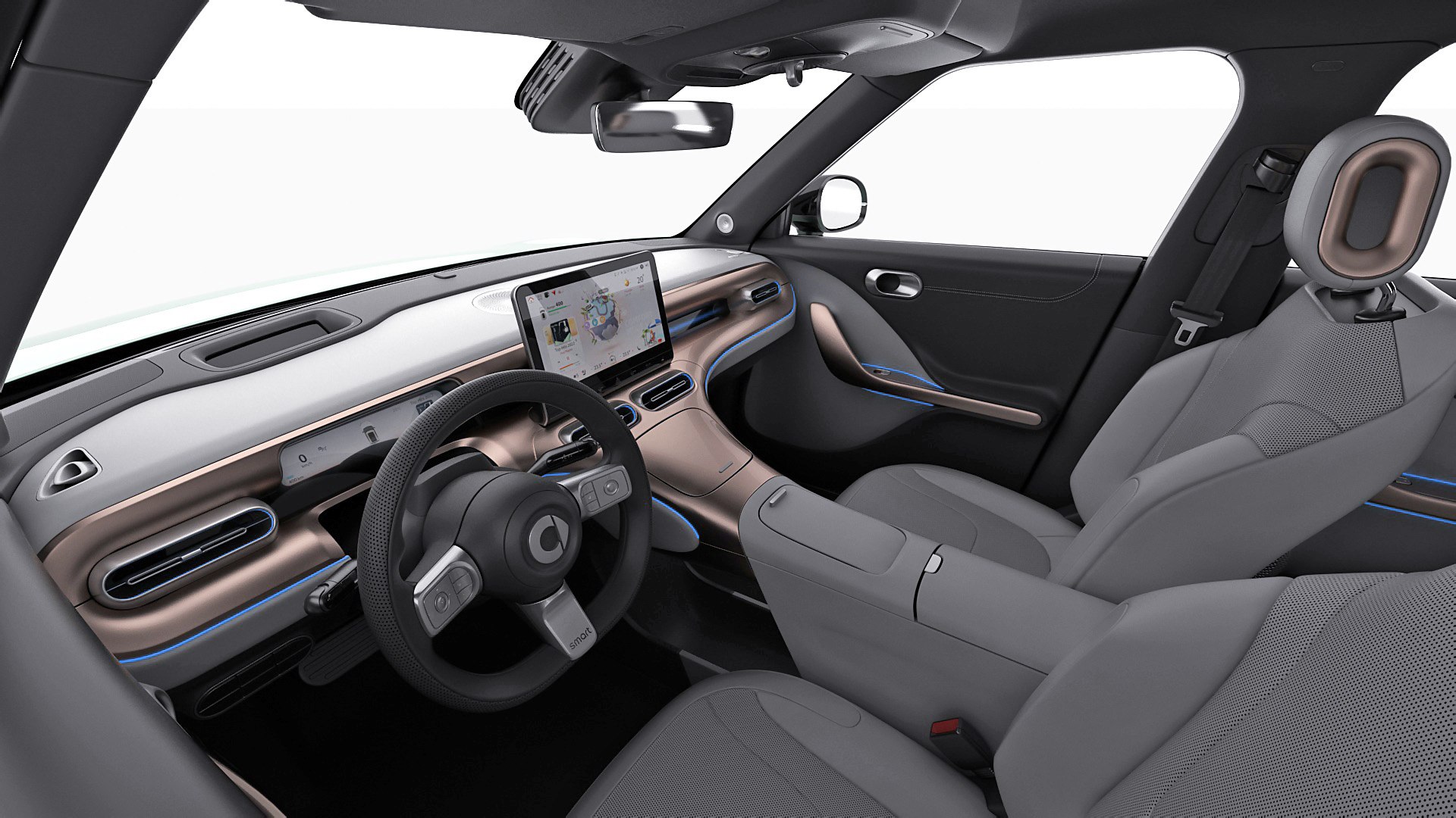 3D Smart 1 One 2023 with interior model - TurboSquid 1934837