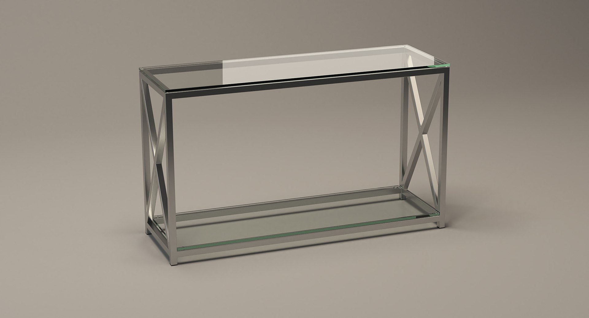 Rectangle Console Table Metal 3D Model - TurboSquid 1391847