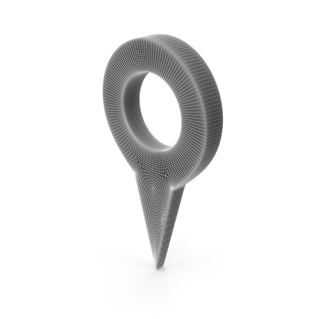 3D Gold Map Pin Symbol - TurboSquid 2193344