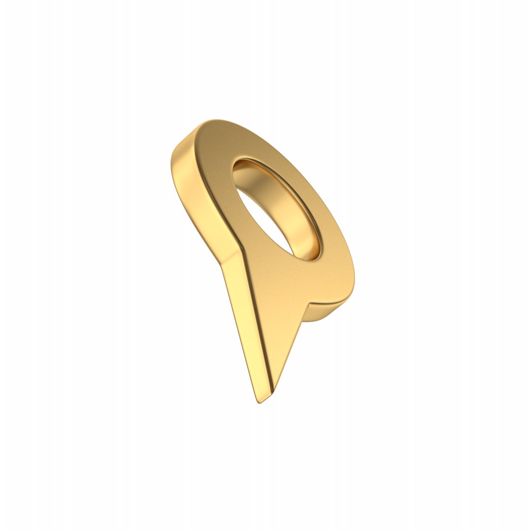 3D Gold Map Pin Symbol - TurboSquid 2193344
