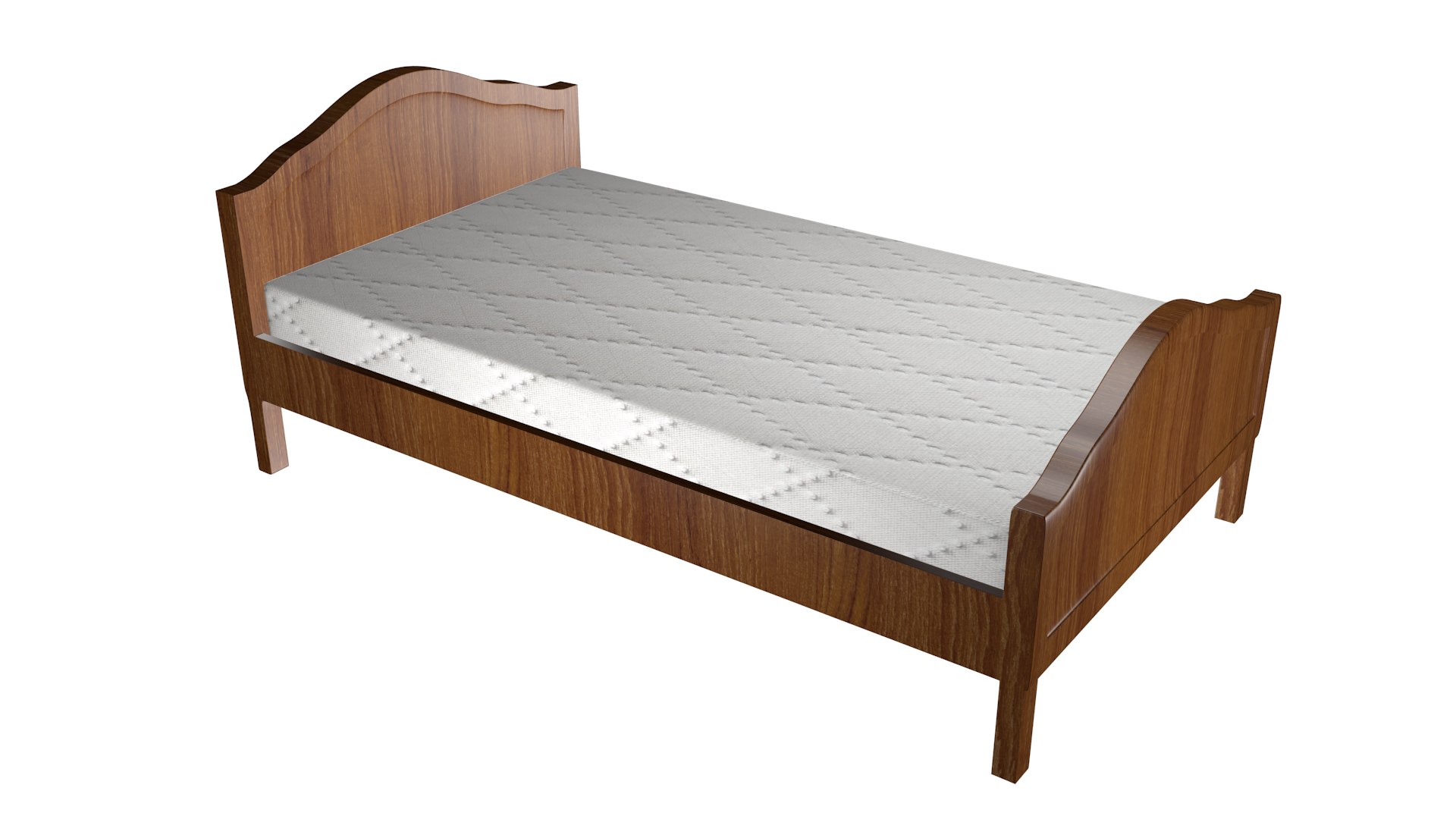 Bed blender polygons 3D - TurboSquid 1555928